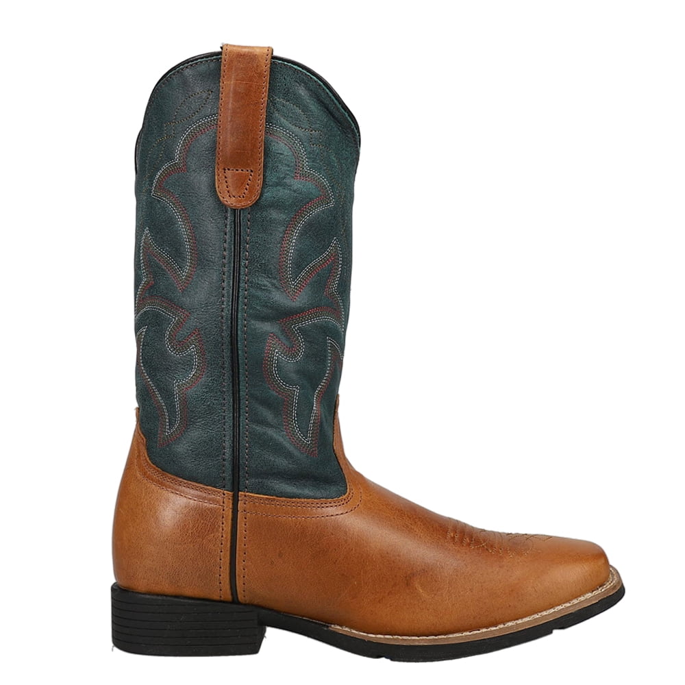 Roper Mens Monterey Square Toe Cowboy Mid Calf Boots - Walmart.com
