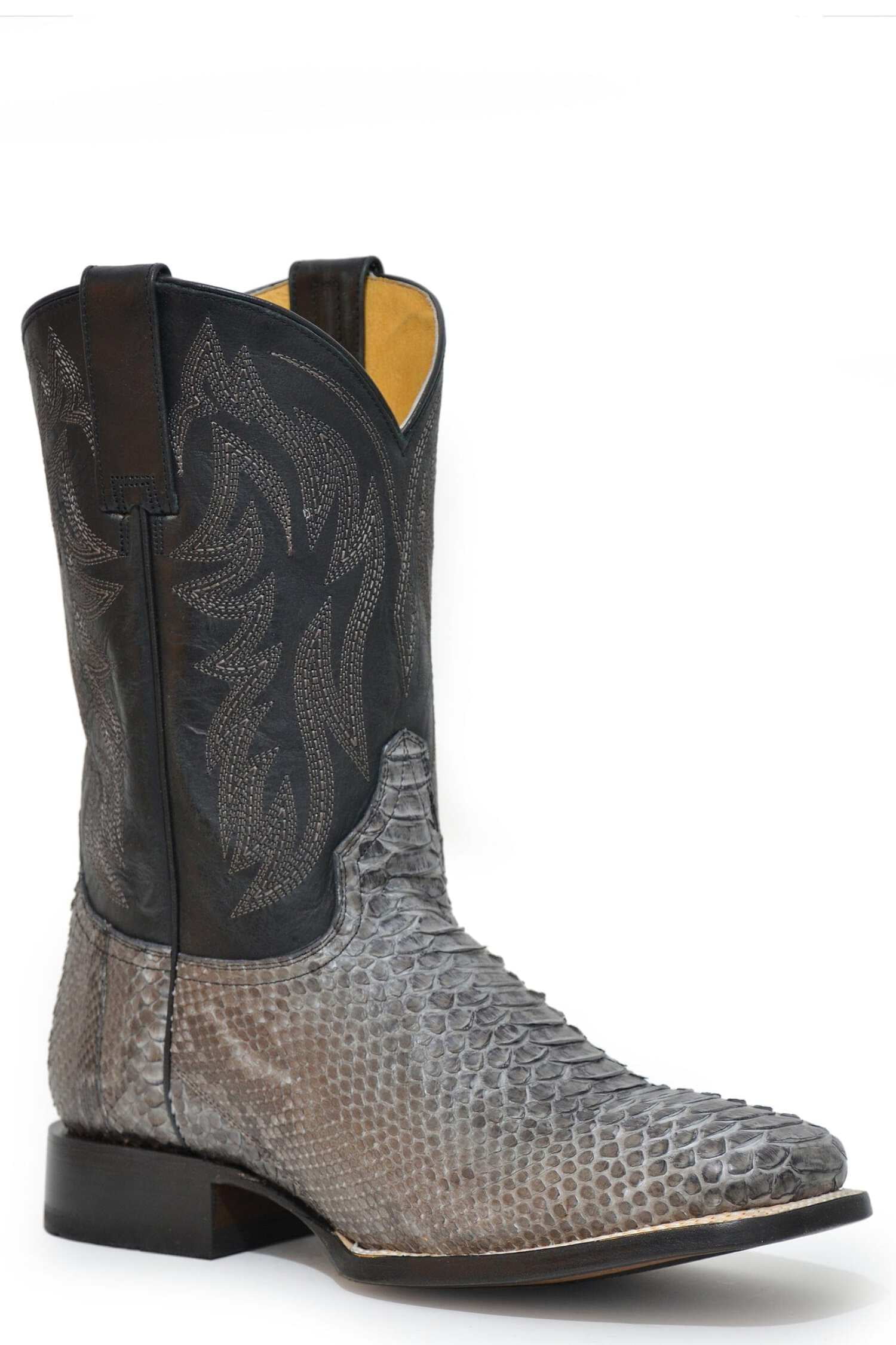 Roper Mens Vintage Grey Backcut Python Vamp Boot - Walmart.com