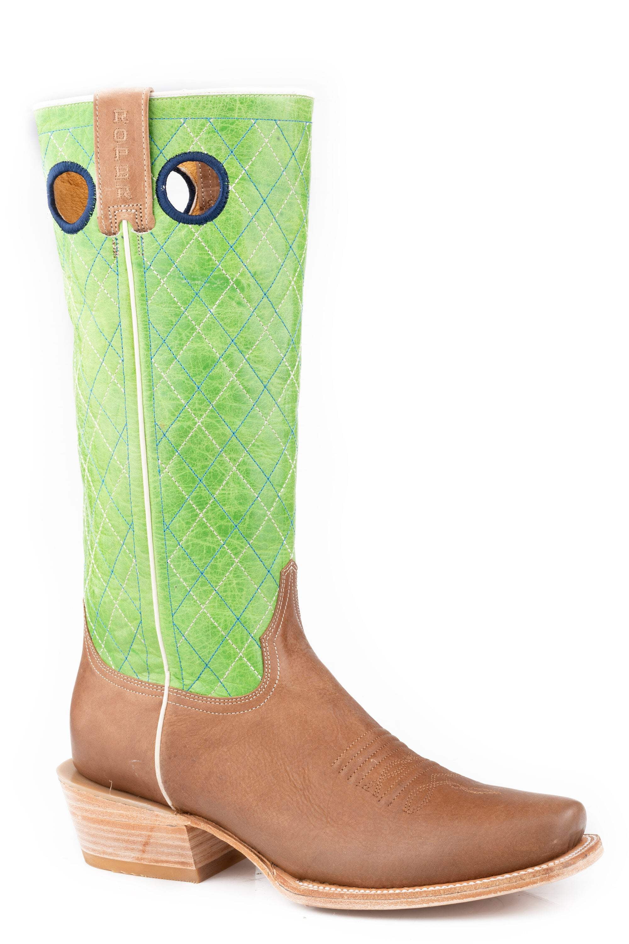 Roper Mens Waxy Brown Leather Vamp - Walmart.com