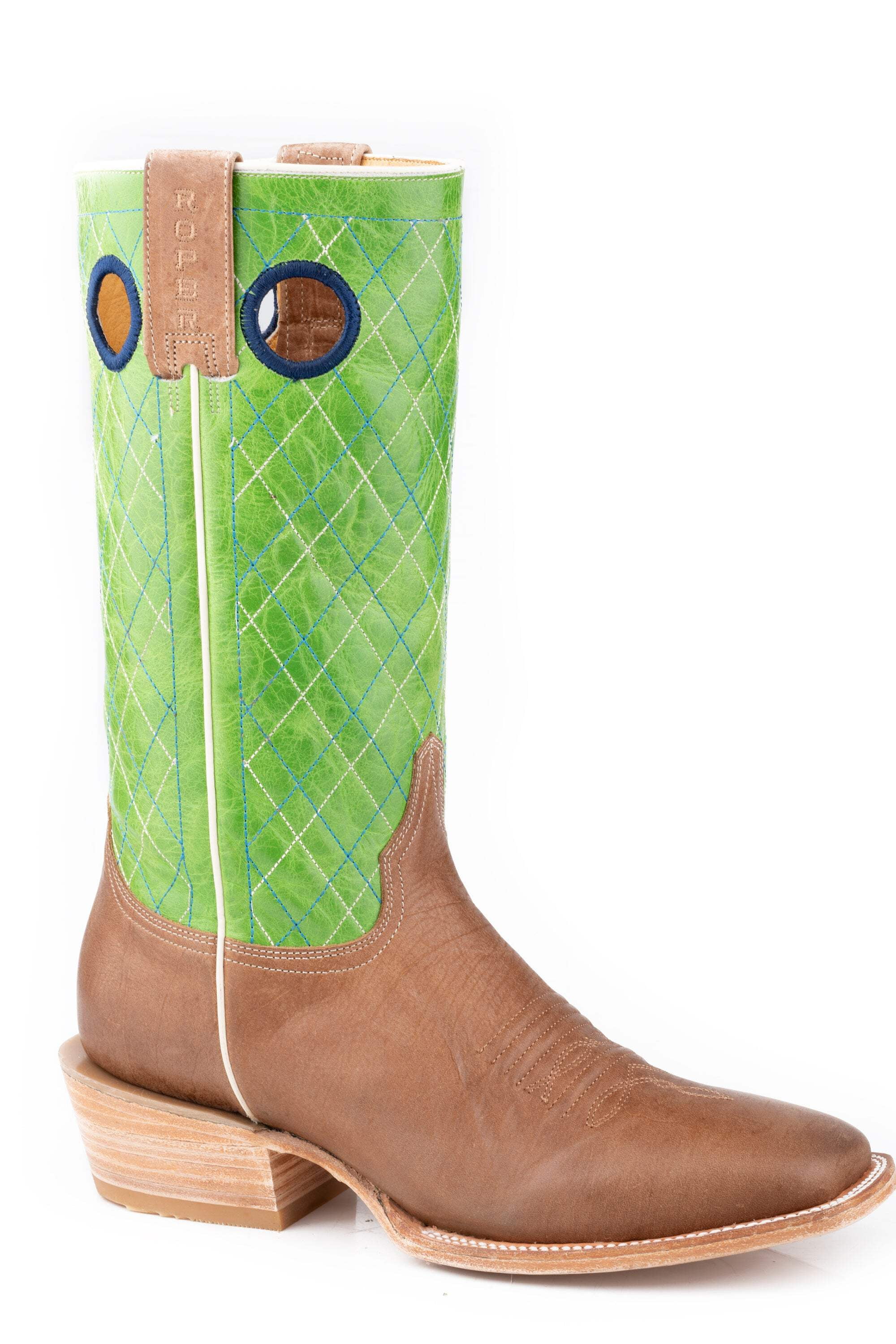 Roper Mens Waxy Brown Leather Vamp - Walmart.com