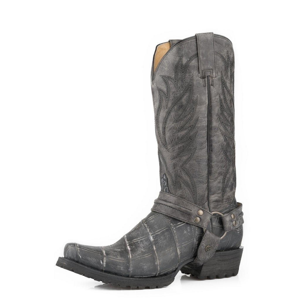 Roper Western Boot Mens Diesel Lug Biker Harness 09-020-7755-8265 BL ...