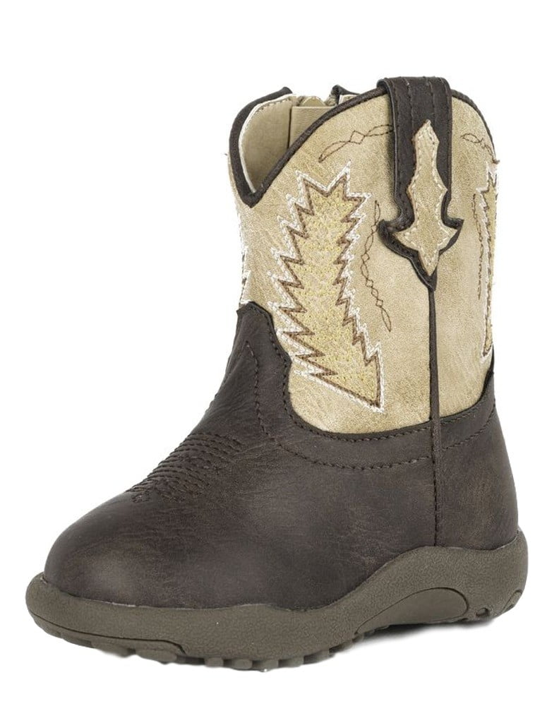 Roper Western Boots Billy Boys Infant Tan 09-016-1900-0079 BR - Walmart.com