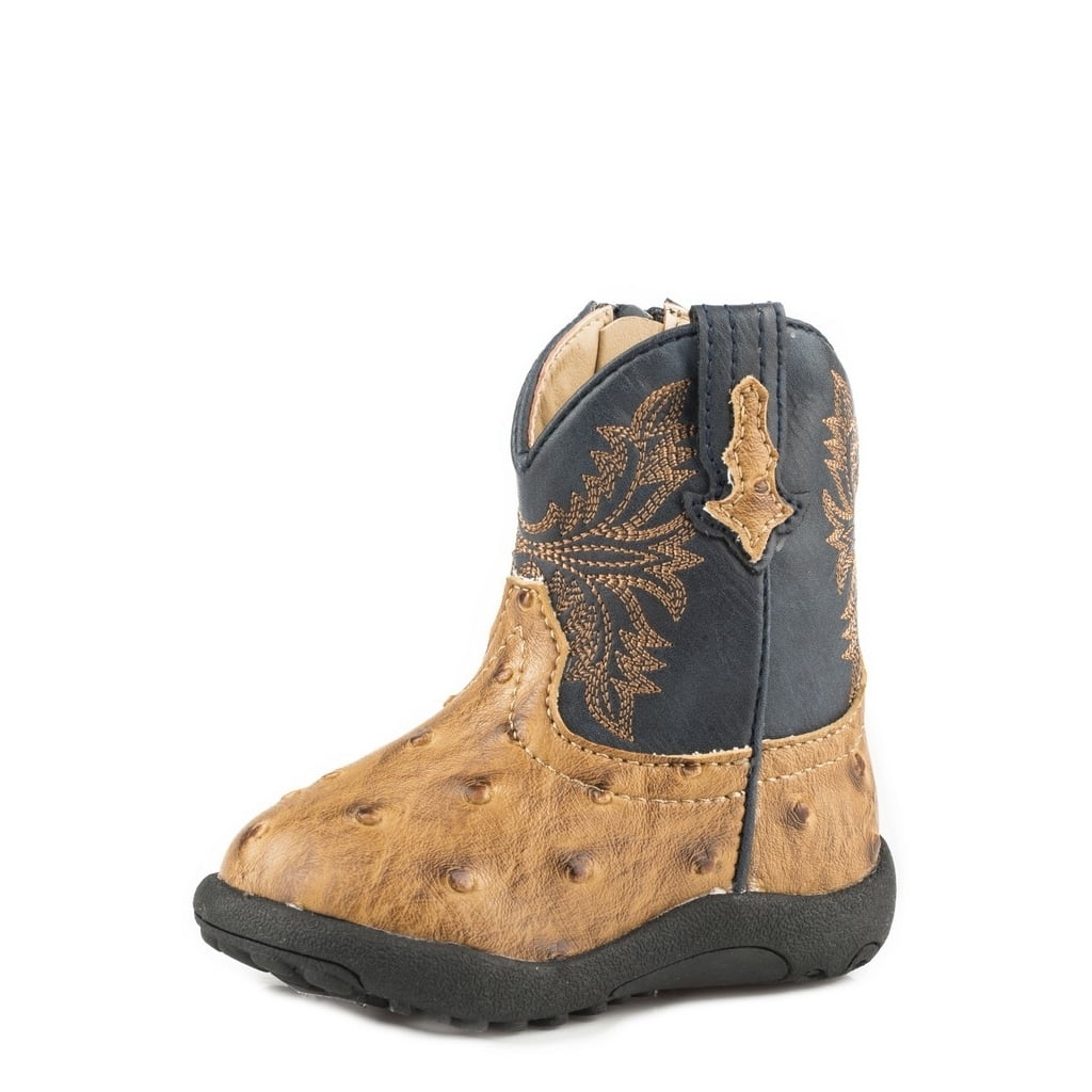 Roper Western Boots Boys Cowbabies Cowboy Cool Tan 09-016-1224-1526 TA ...