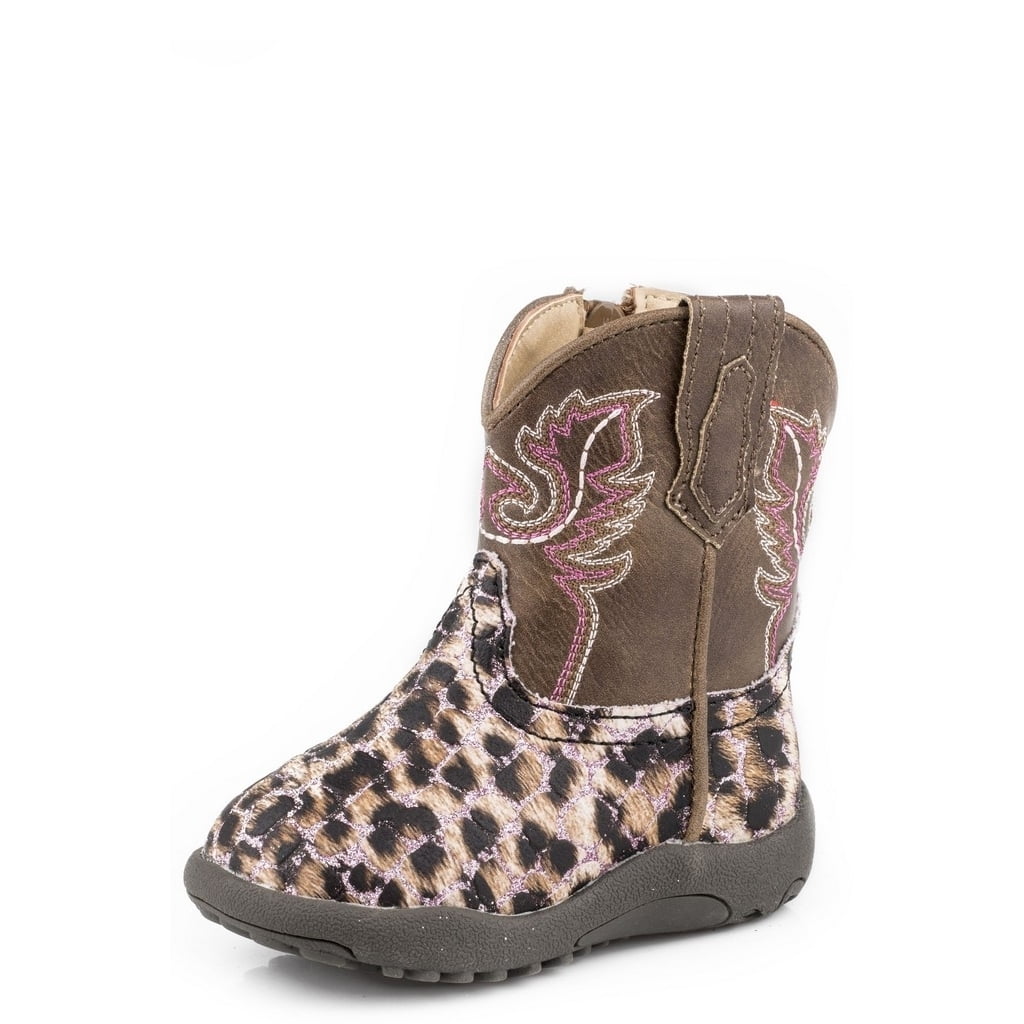Roper Western Boots Girls Leopard Print Pink 09-016-1901-2565 PI ...