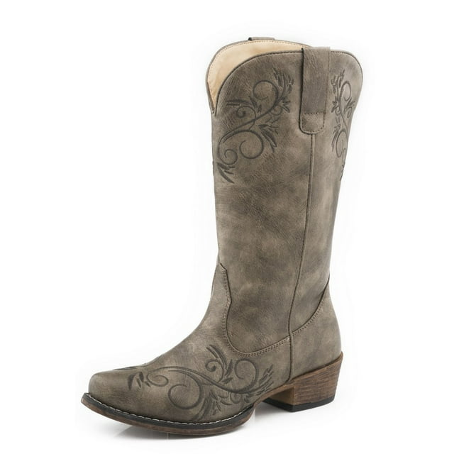 Roper Western Boots Womens Riley Swirl 9.5 B Brown 09-021-0191-3090 BR ...
