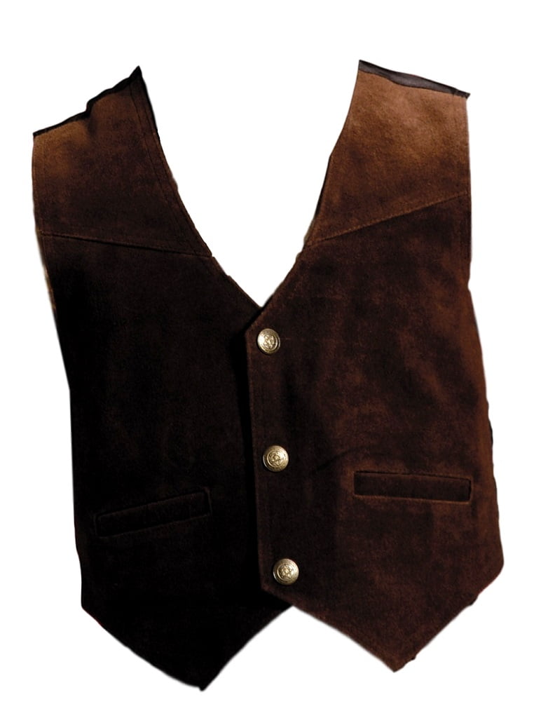 Roper Western Vest Boys Suede Snap L Brown 02-094-0500-0513 BR ...