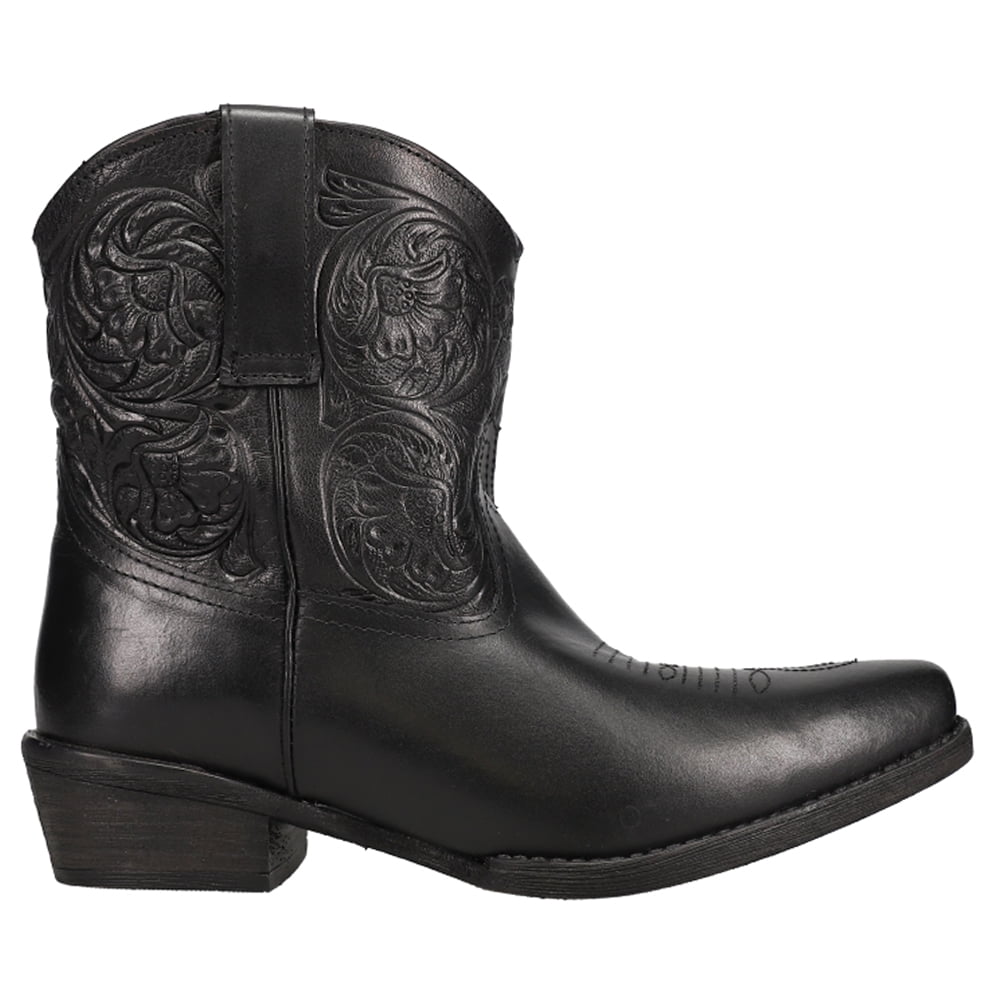 Roper Womens Dusty Embossed Snip Toe Ankle Boots - Walmart.com