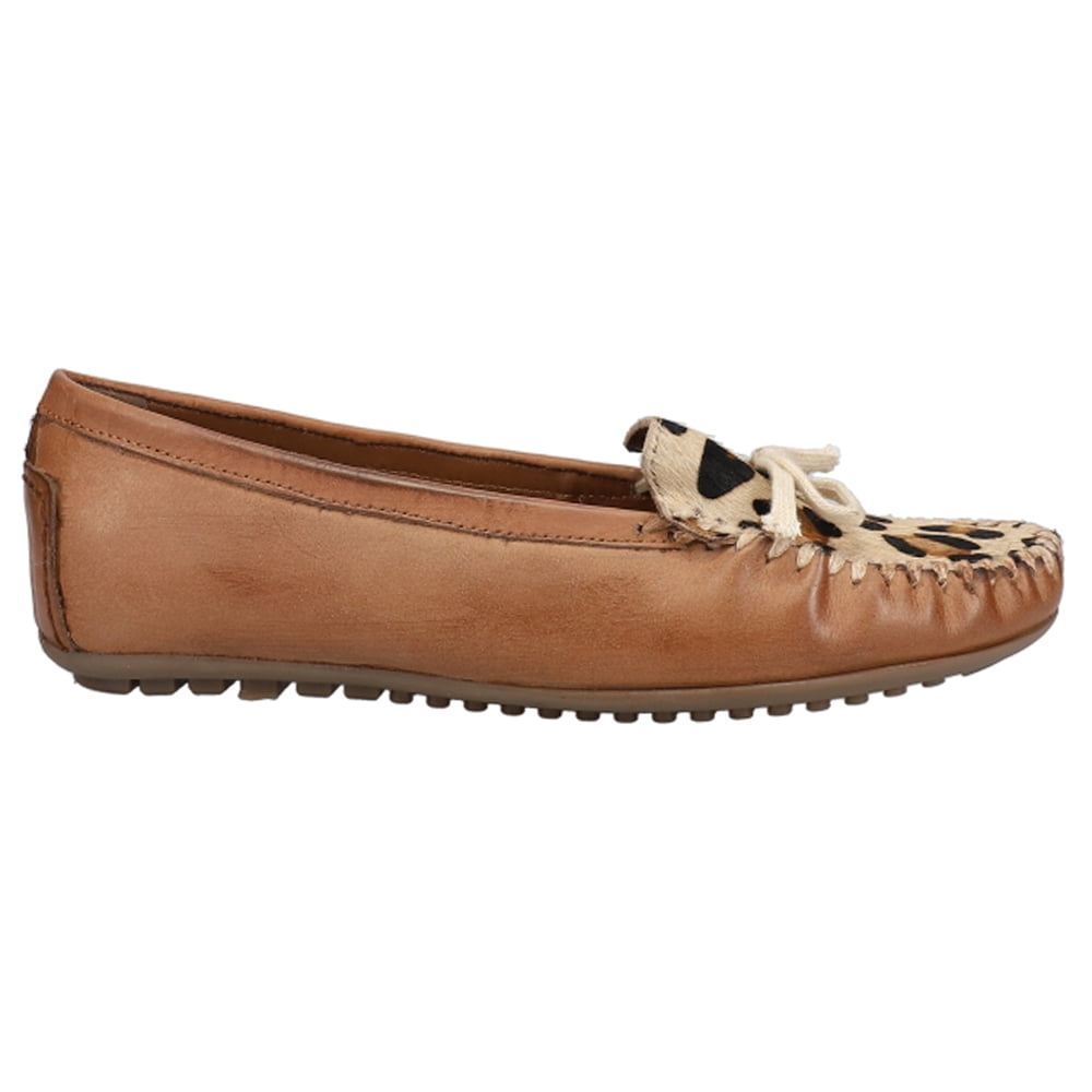 Roper Womens Lilly Leopard Moccasins Flats Casual Shoes - Walmart.com