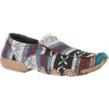 Roper Womens Liza Geometric Slip On Flats Casual - Walmart.com