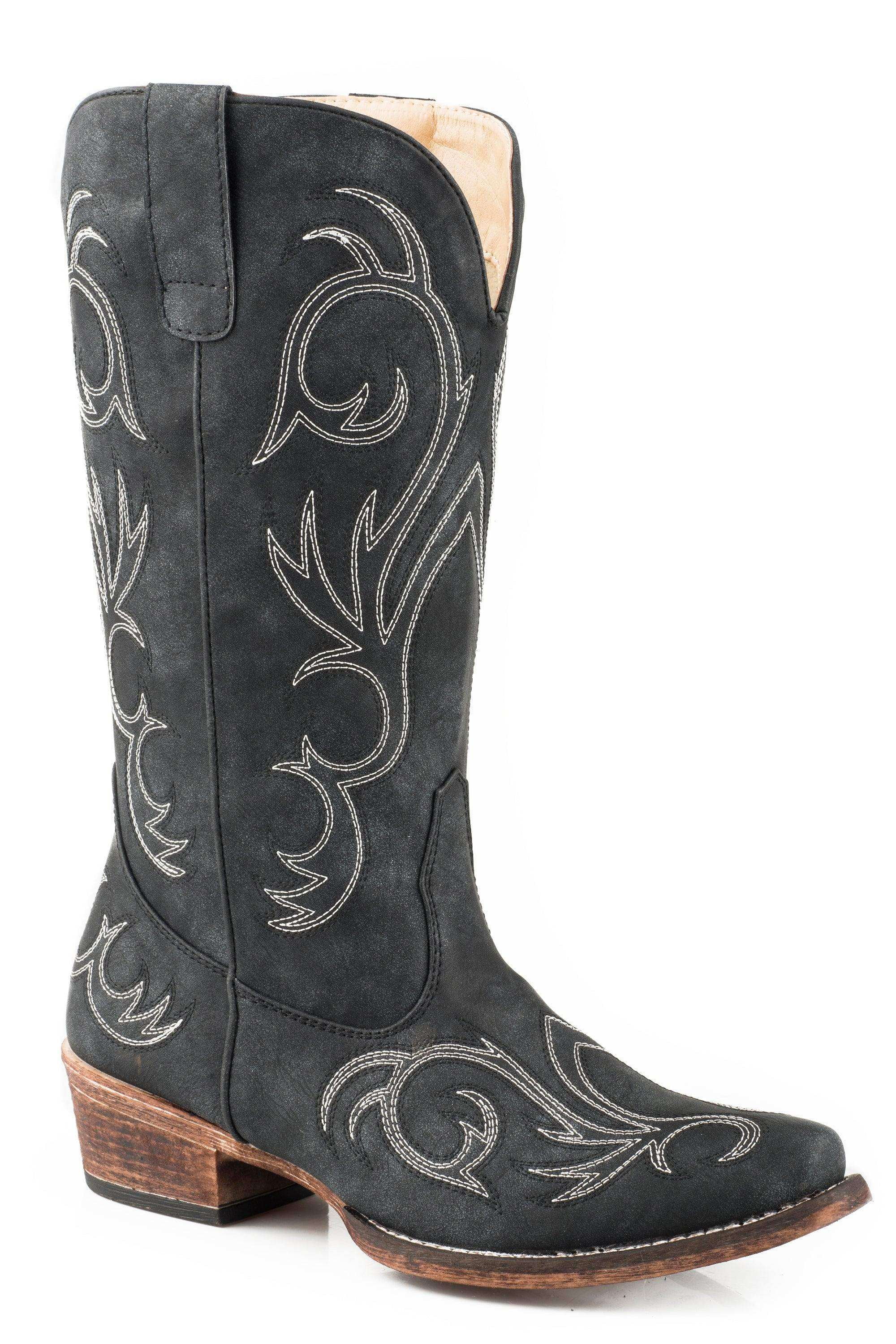 Roper Womens Riley Round Toe Cowboy Mid Calf Boots - Walmart.com