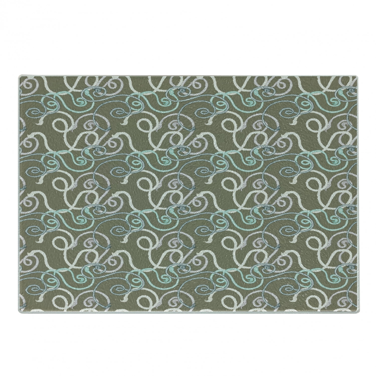 Ropes Cutting Board, Pattern with Hand Drawn Swirled Twisted Ropes ...