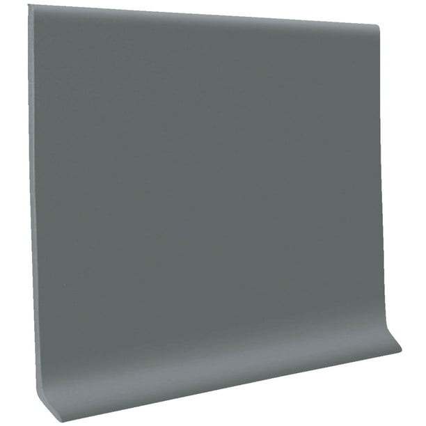 Roppe 4 In. x 20 Ft. Roll Dark Gray Vinyl Self-Stick Wall Cove Base ...