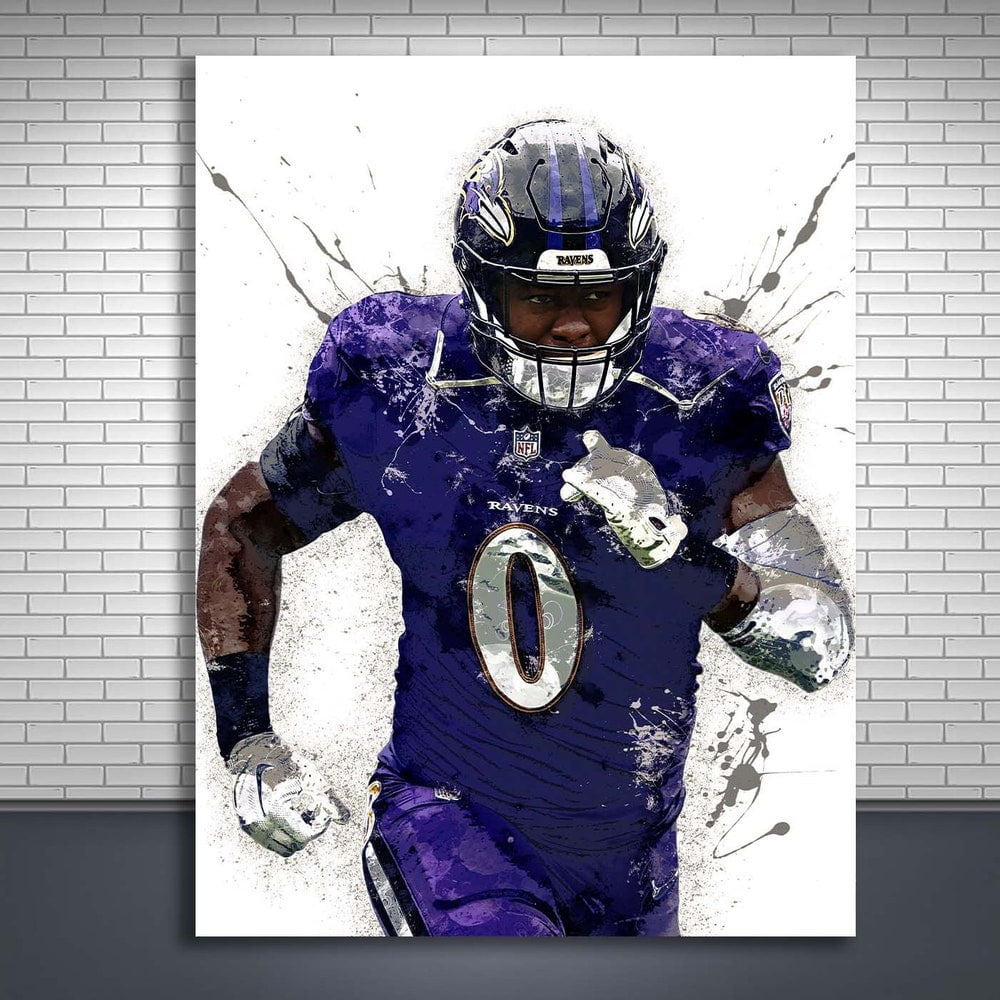 Roquan Smith Poster, Baltimore football team, sport poster, Man Cave ...