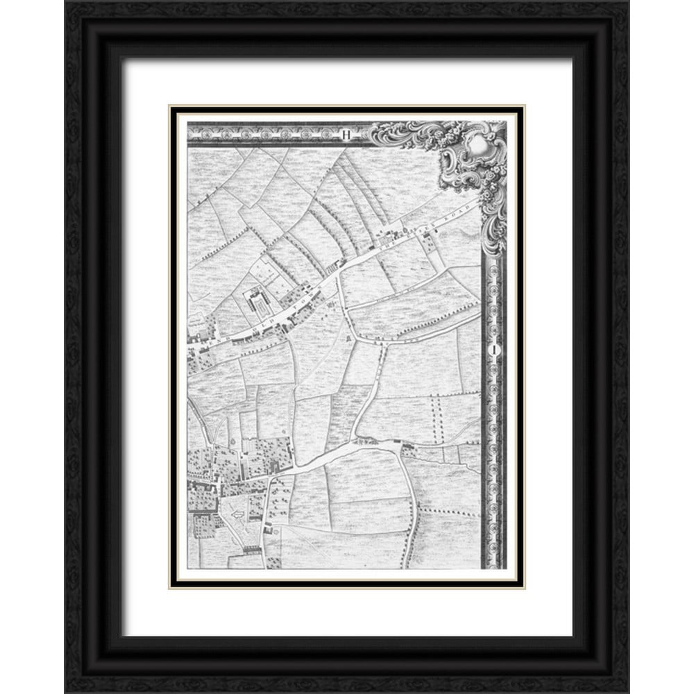 Roque, John 11x14 Black Ornate Wood Framed with Double Matting Museum ...