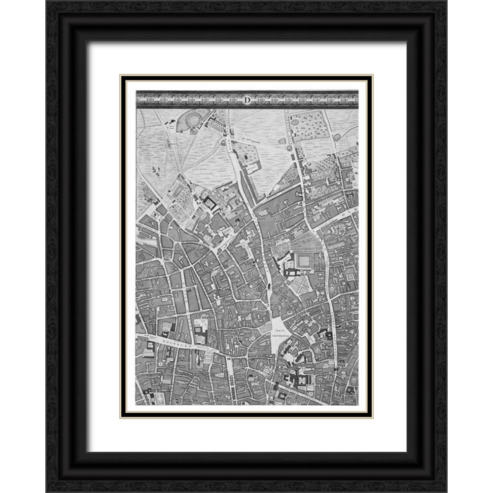 Roque, John 11x14 Black Ornate Wood Framed with Double Matting Museum ...