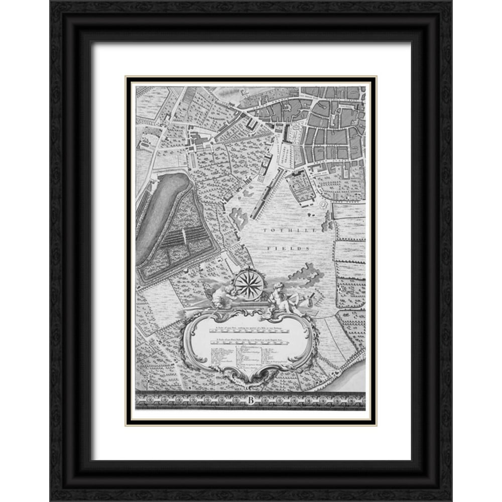 Roque, John 11x14 Black Ornate Wood Framed with Double Matting Museum ...