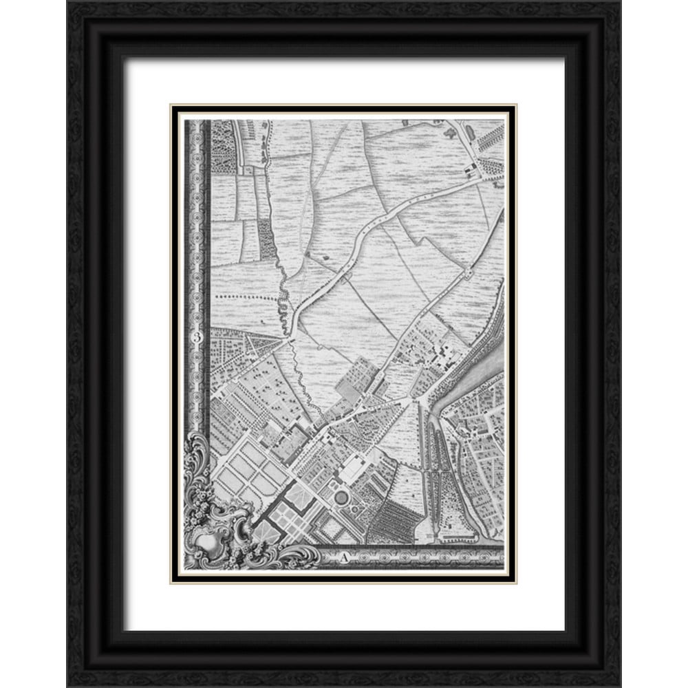 Roque, John 11x14 Black Ornate Wood Framed with Double Matting Museum ...