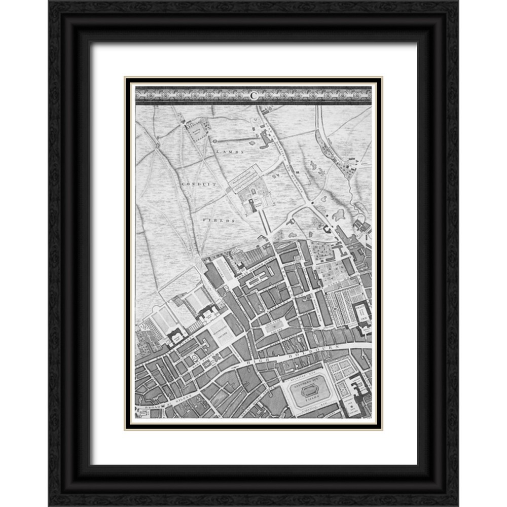 Roque, John 11x14 Black Ornate Wood Framed with Double Matting Museum ...