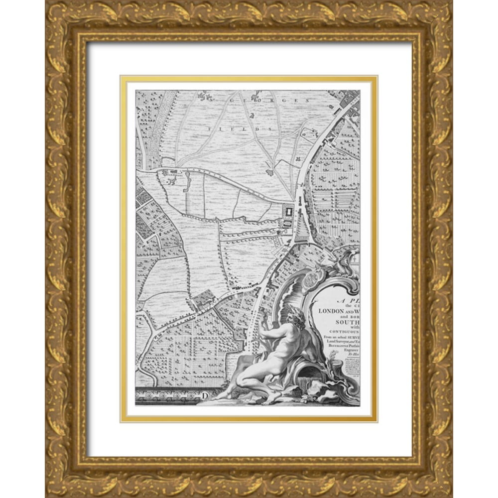 Roque, John 11x14 Gold Ornate Wood Framed with Double Matting Museum ...