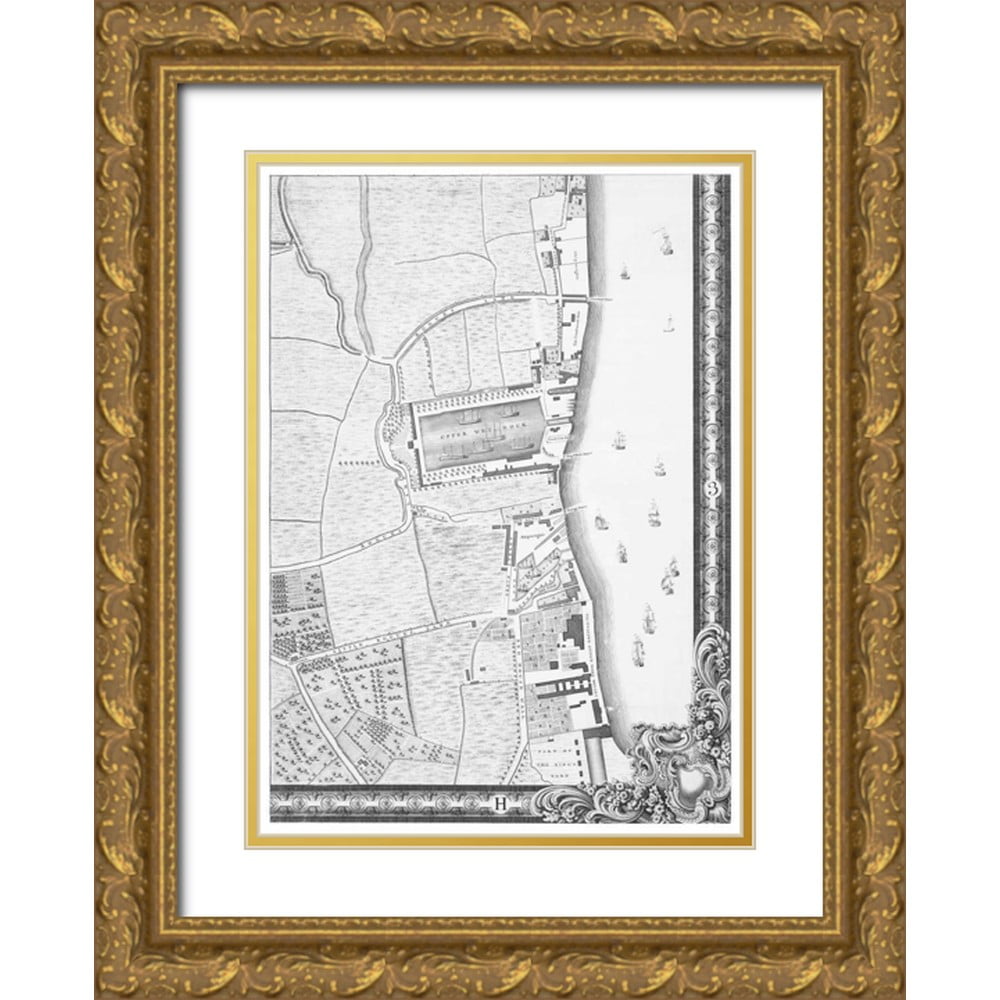 Roque, John 11x14 Gold Ornate Wood Framed with Double Matting Museum ...