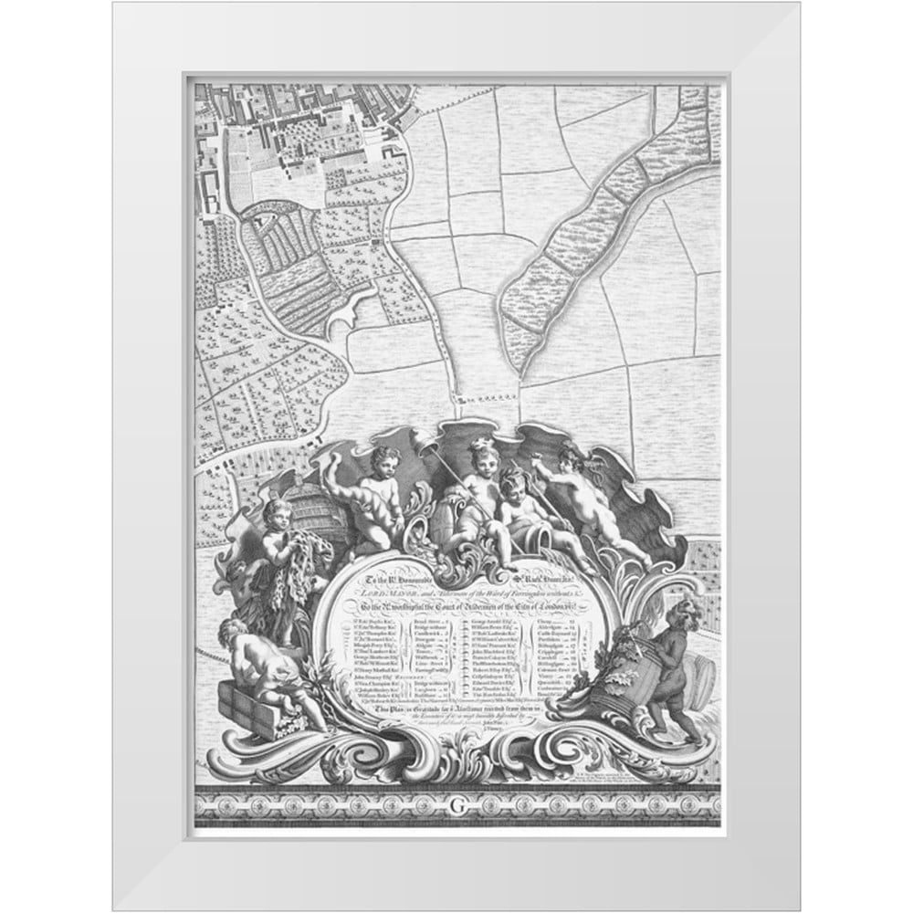 Roque, John 11x14 White Modern Wood Framed Museum Art Print Titled ...