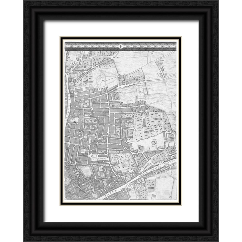 Roque, John 14x18 Black Ornate Wood Framed with Double Matting Museum ...