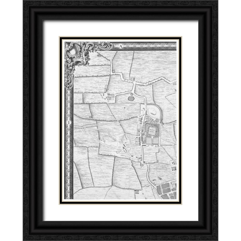 Roque, John 14x18 Black Ornate Wood Framed with Double Matting Museum ...