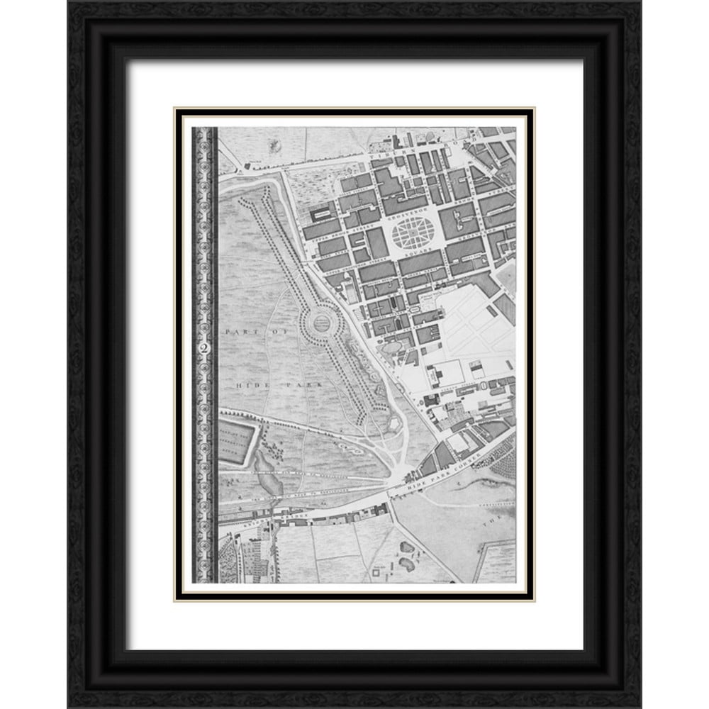 Roque, John 14x18 Black Ornate Wood Framed with Double Matting Museum ...