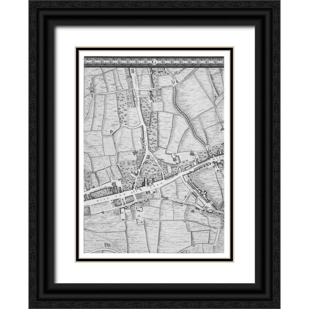 Roque, John 14x18 Black Ornate Wood Framed with Double Matting Museum ...