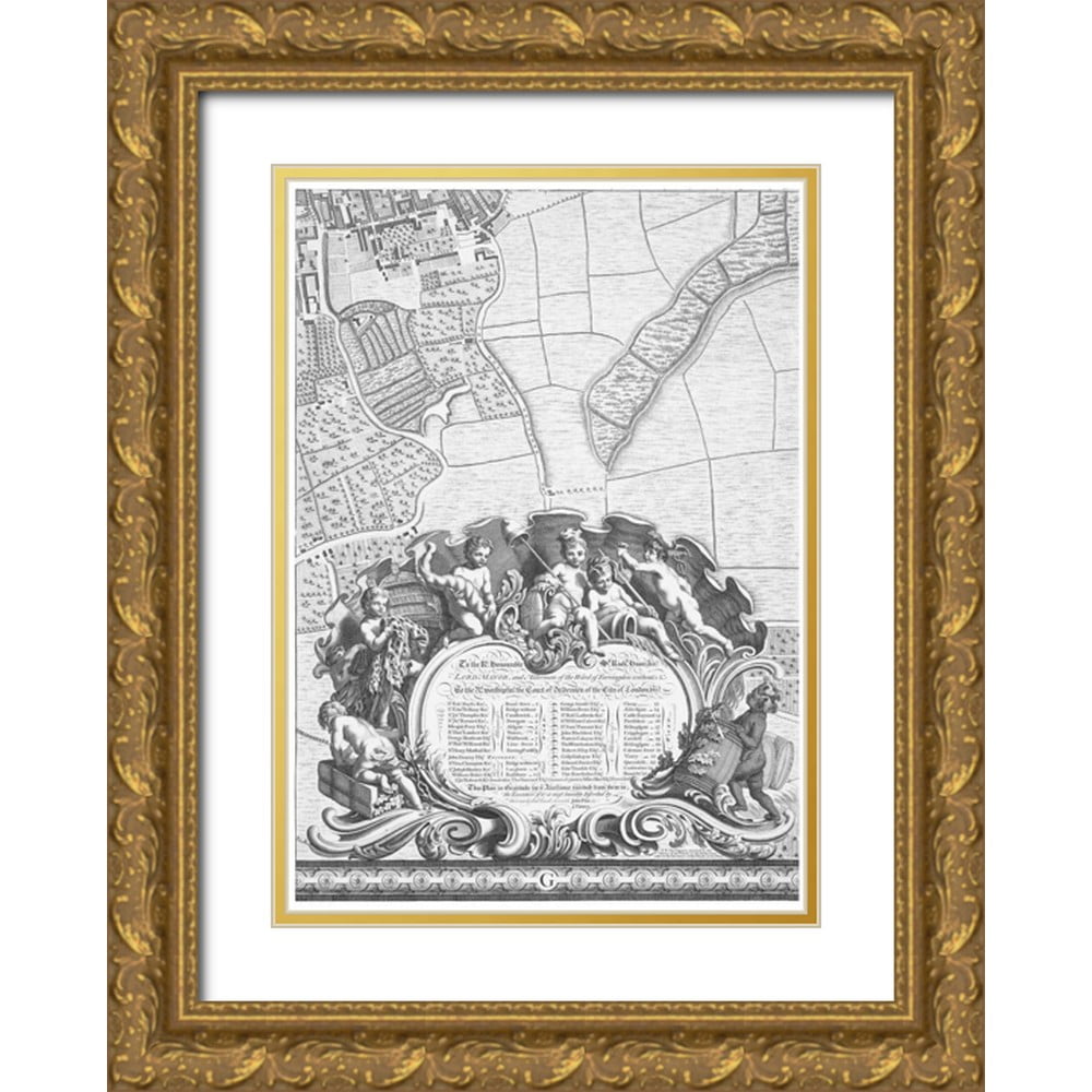 Roque, John 14x18 Gold Ornate Wood Framed with Double Matting Museum ...