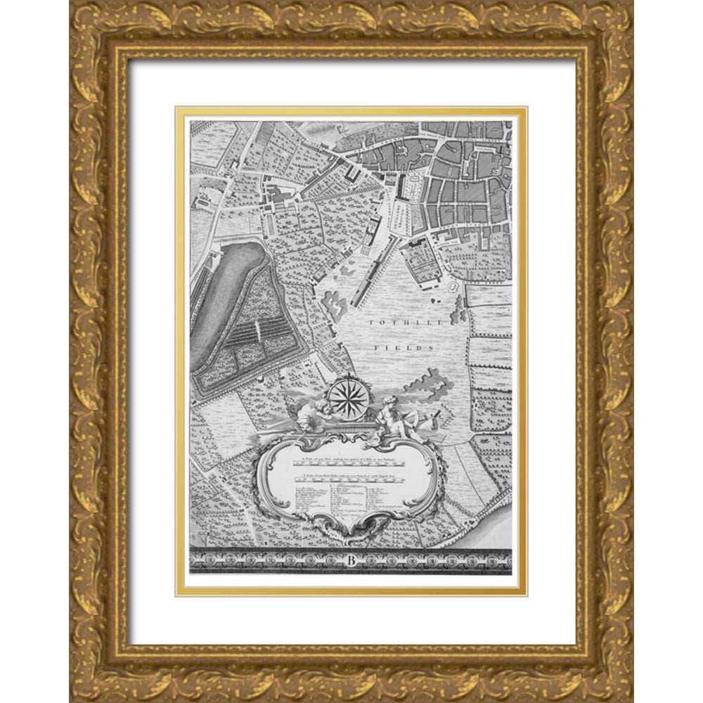 Roque, John 18x24 Gold Ornate Wood Framed with Double Matting Museum ...