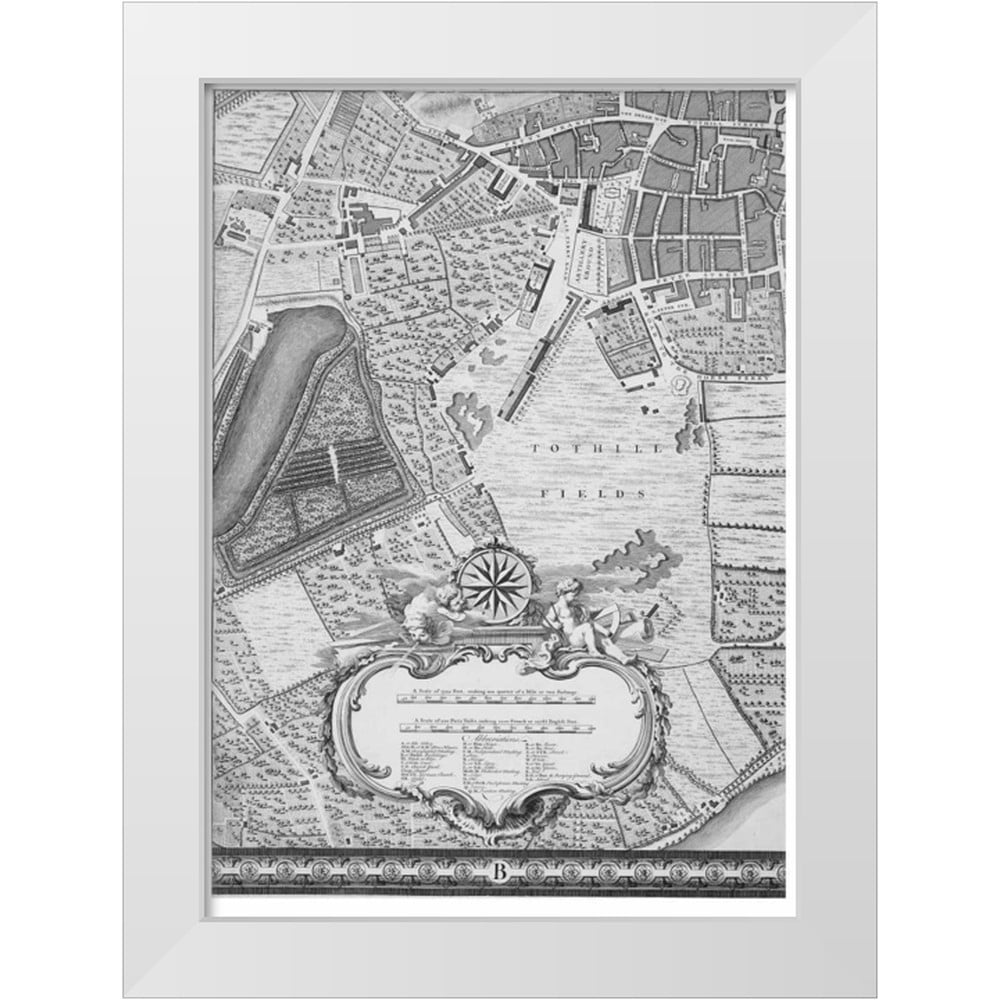 Roque, John 18x24 White Modern Wood Framed Museum Art Print Titled ...