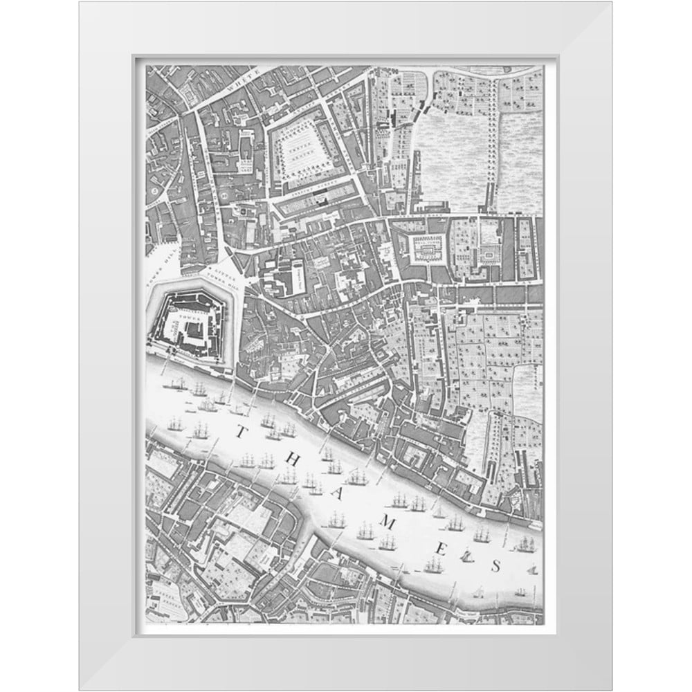 Roque, John 19x24 White Modern Wood Framed Museum Art Print Titled ...