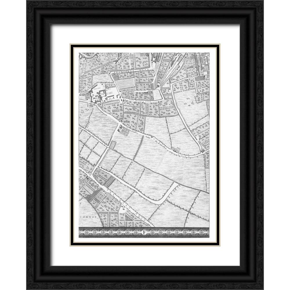 Roque, John 24x32 Black Ornate Wood Framed with Double Matting Museum ...