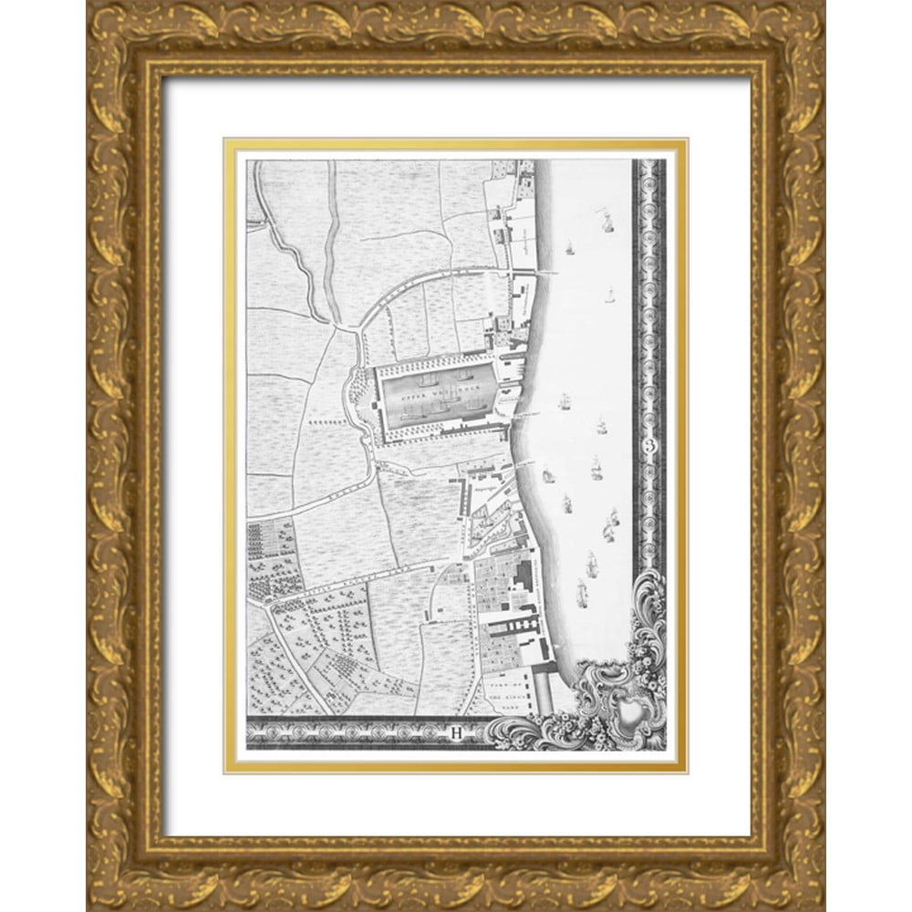 Roque, John 24x32 Gold Ornate Wood Framed with Double Matting Museum ...
