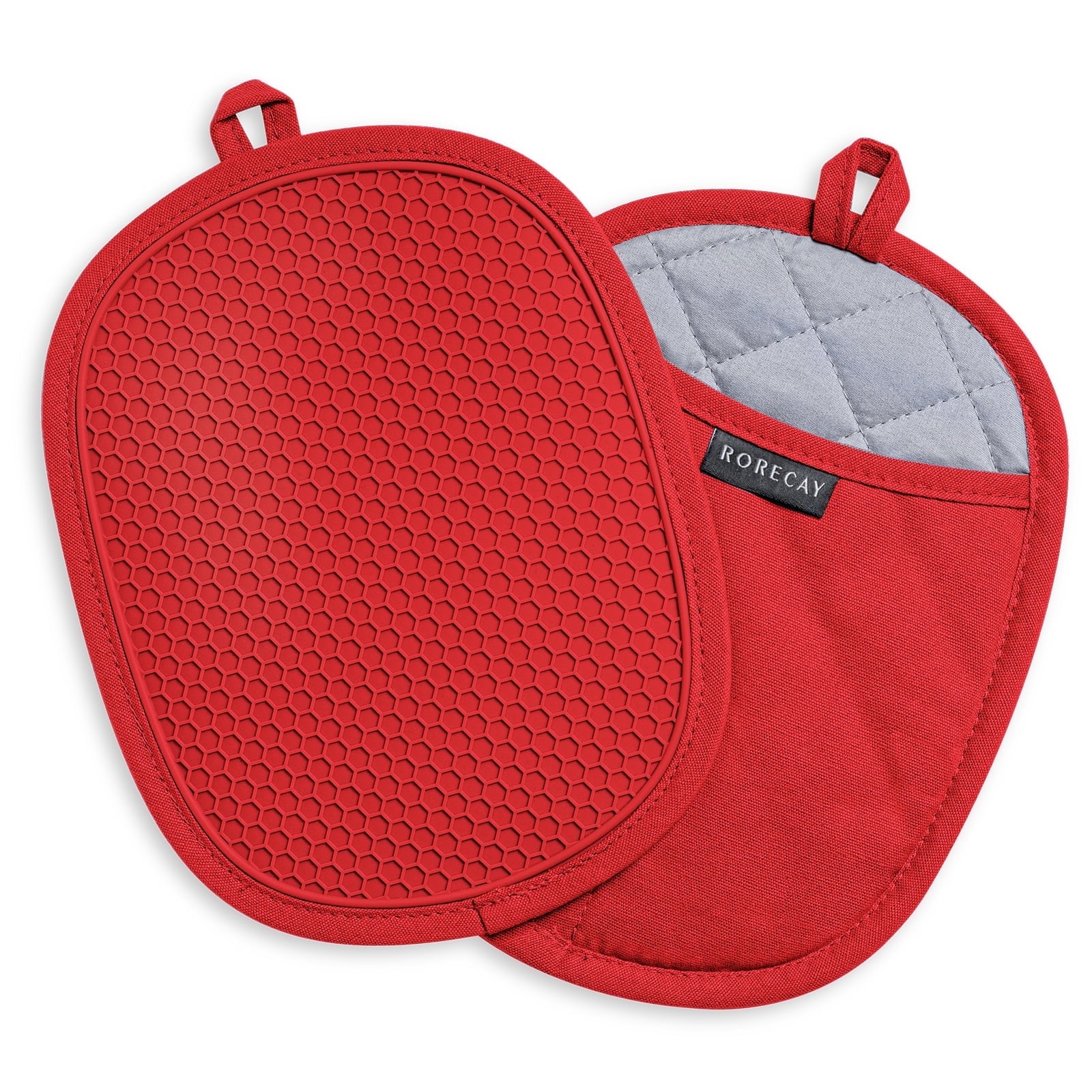 Dinosam Pot Holders Sets of 2, Silicone Hot Pads for Kitchen, Heat ...