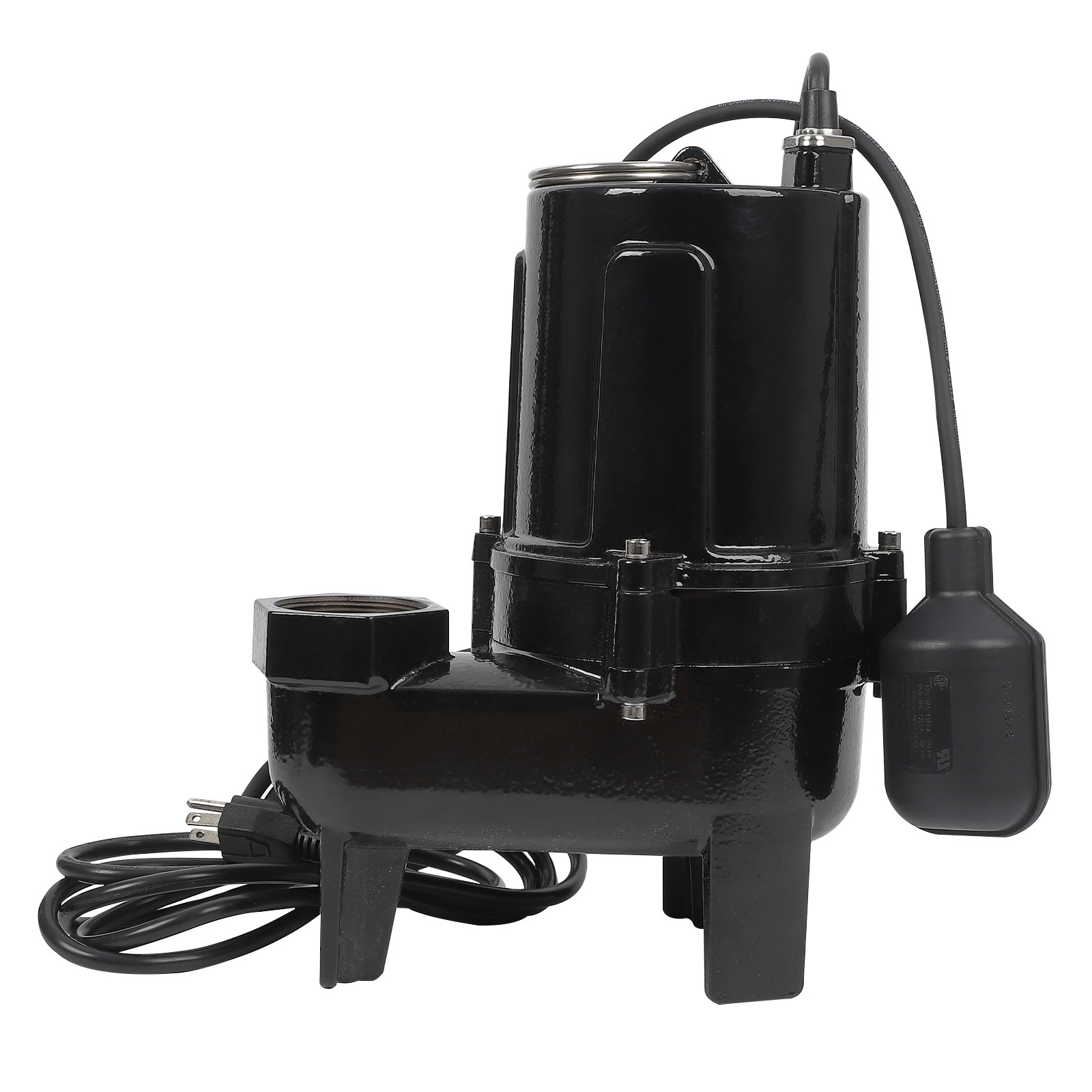 Roromall 1.75HP Submersible Water Sump Pump, Cast Iron Pump Sump with Automatic Tethered Float ...