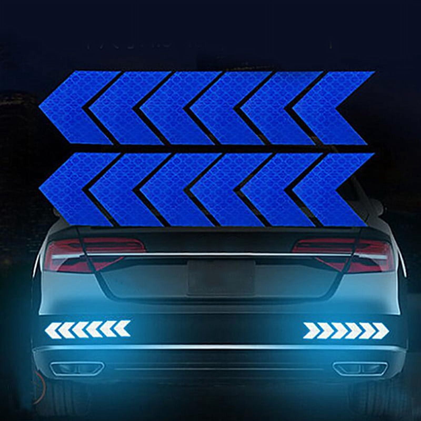 Roromall 12PCS Car Arrow Sticker Night Warning Reflective Sticker ...