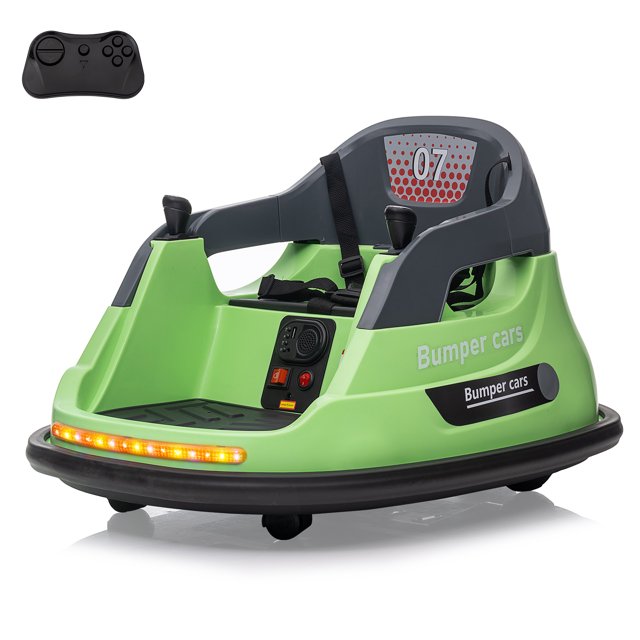 Roromall 12V Electric Ride On Bumper Car with 360° Spin, Remote Control ...