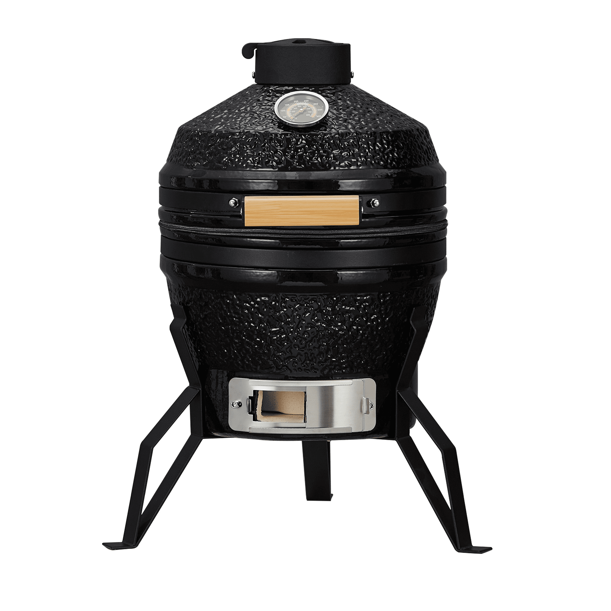 Roromall 13 inch Portable Ceramics Charcoal Grill with Built-In ...