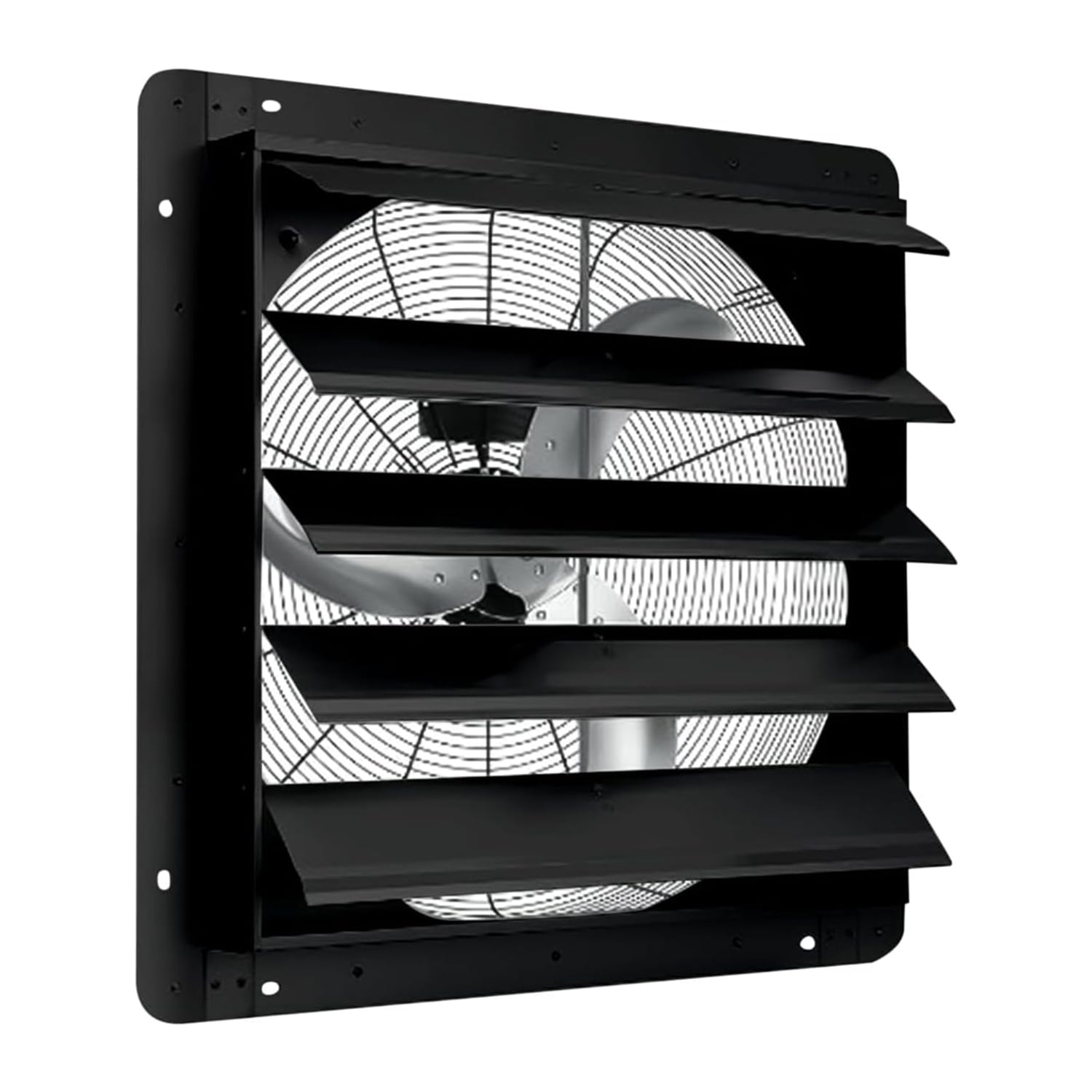 Roromall 20"/24" Shutter Exhaust Fan, Wall Mounted Shutter Exhaust Fan ...