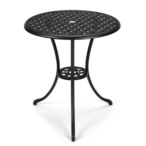 Cast Aluminum Outdoor Side Table, Anti-Rust Outdoor End Table, Coffee ...
