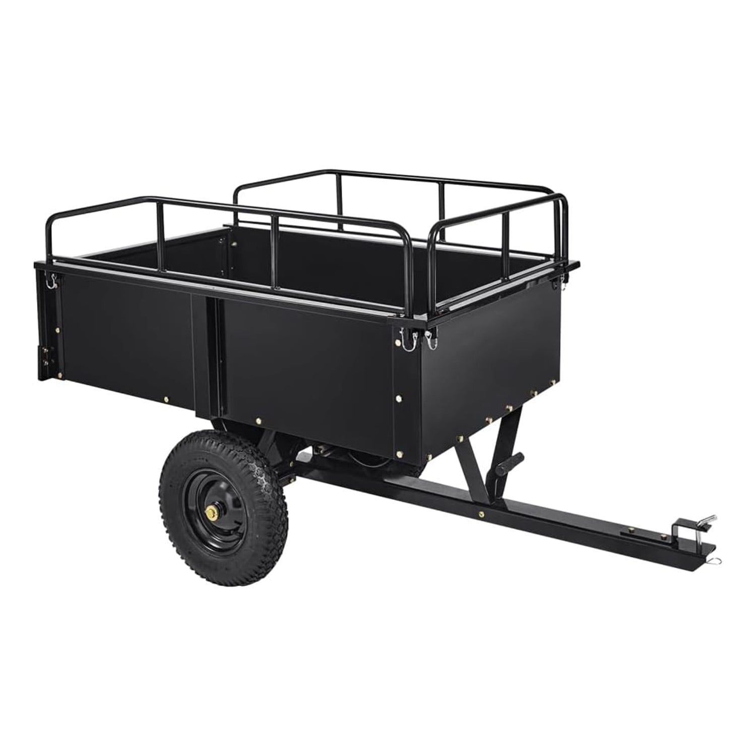 Roromall 750lbs 1500 lbs Heavy-Duty Steel Dump Cart - Garden Utility ...
