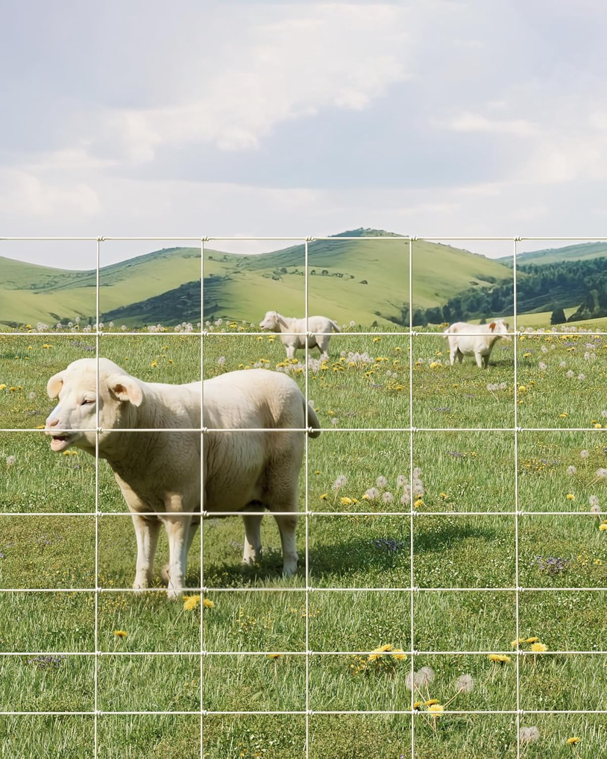 Roromall 9GA Thickened Heavy Duty Cattle Farm Fence, 4ft x 328ft ...