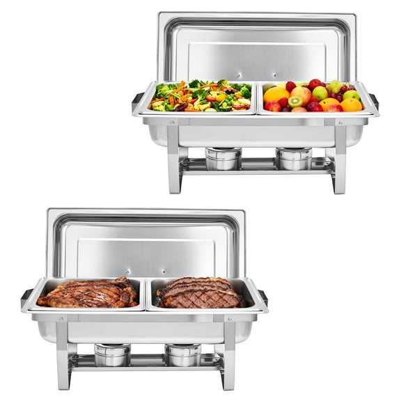 Roromall Chafing Dishes for Buffet Set of 2, 8Qt Buffet Servers and ...