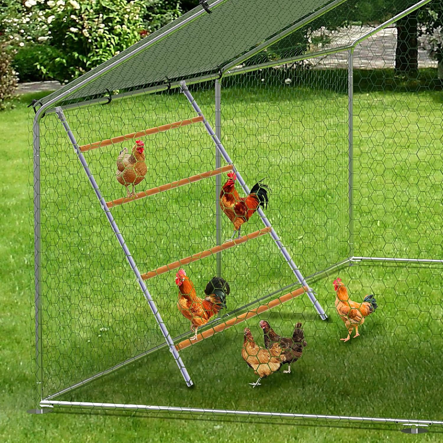 Roromall Chicken Roosting Bars for Coop, Chicken Roosting Perch, Easy ...