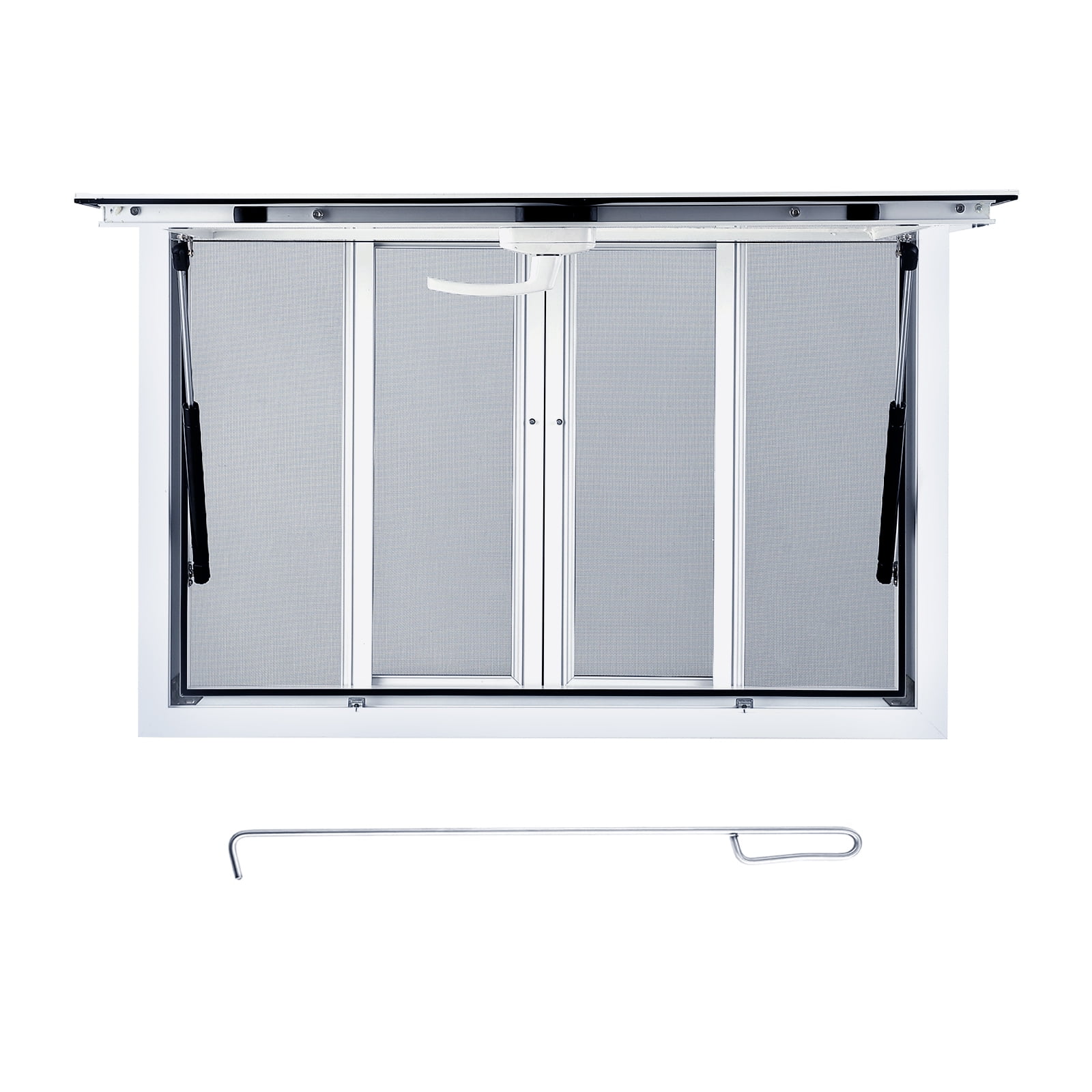 Roromall Concession Window, Food Truck Service Window with 2 Horizontal ...