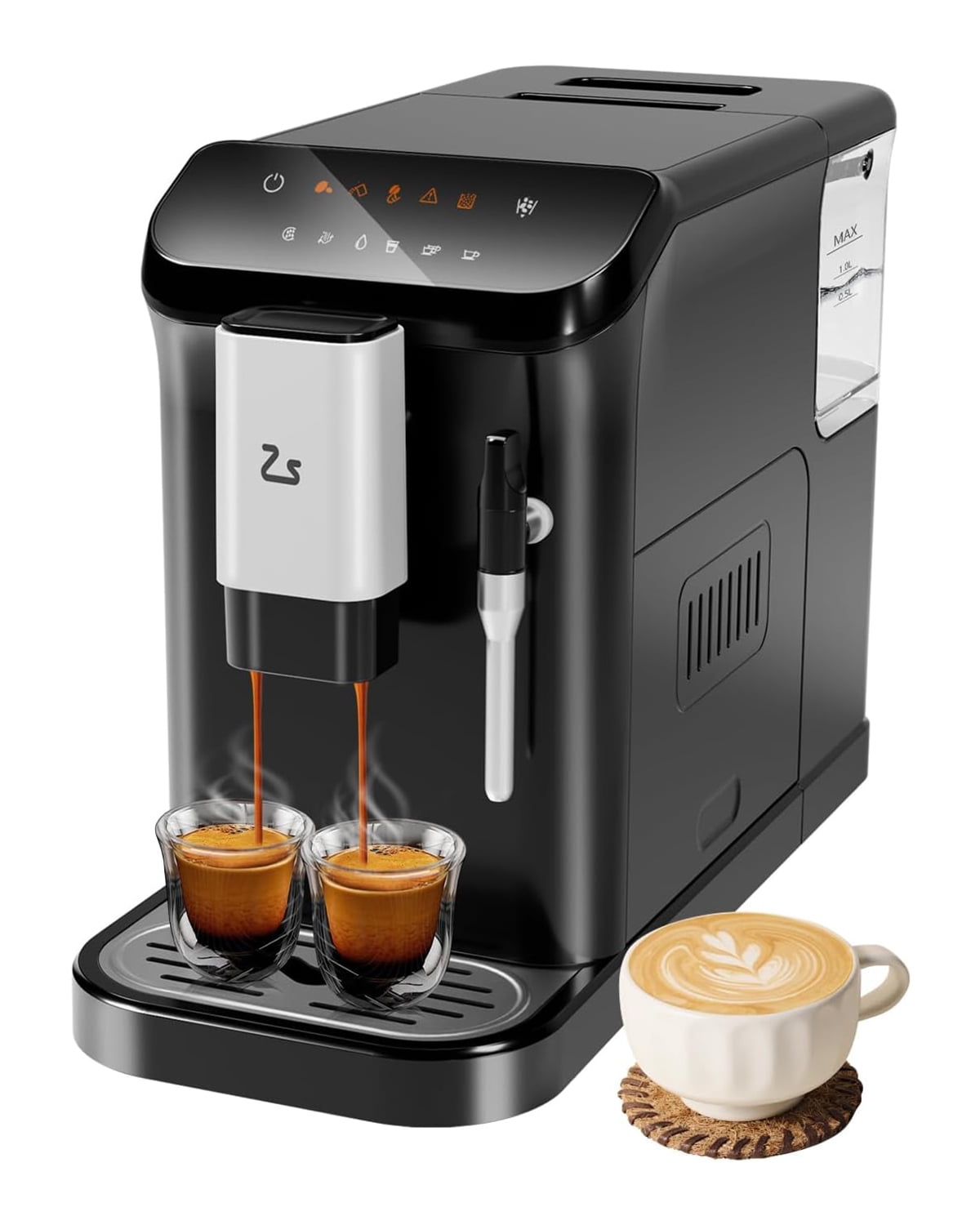 Roromall Espresso Machine, 20 Bar Pump Pressure for Balanced Extraction ...