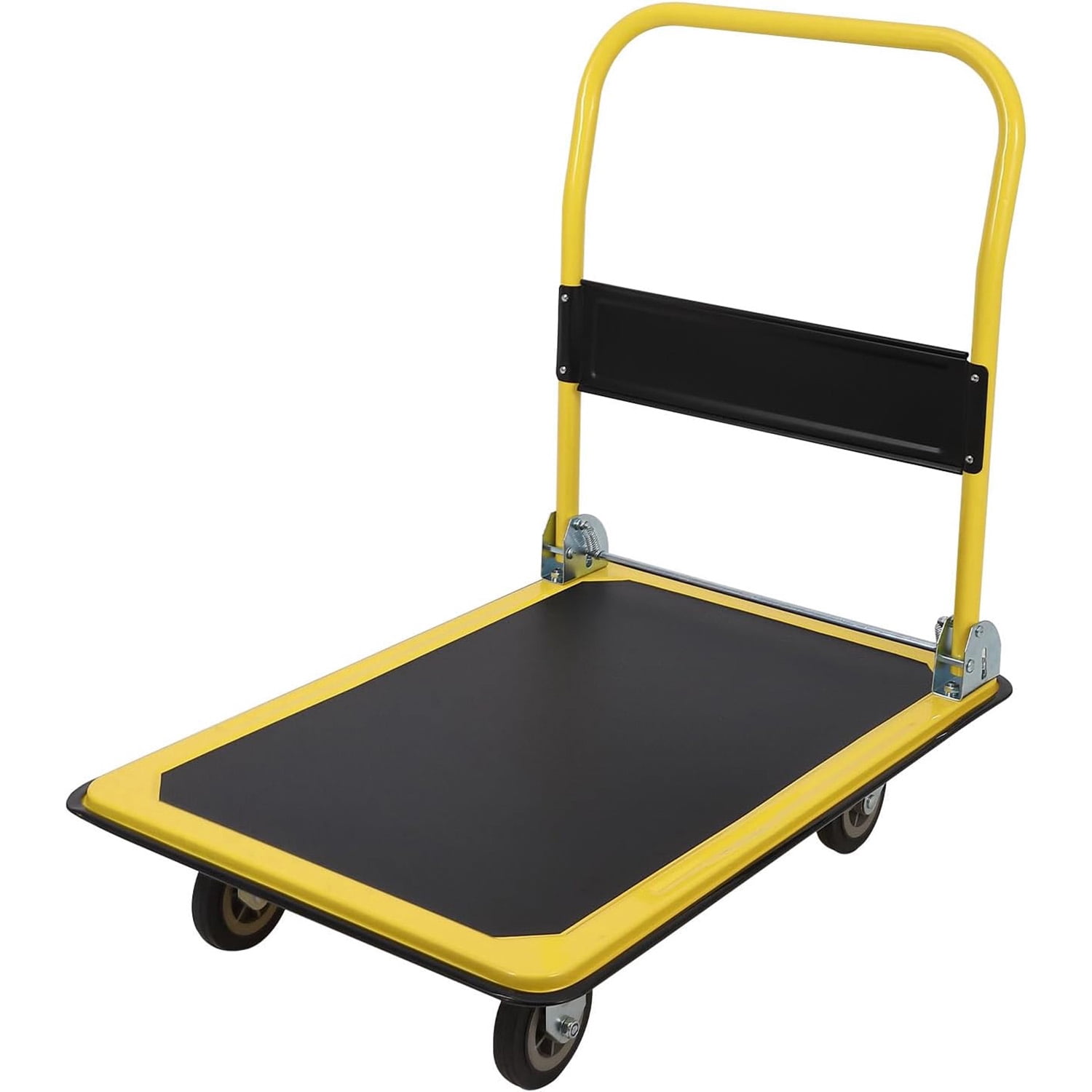 Roromall Foldable Platform Truck Heavy Duty Steel Flat Push Dolly with ...
