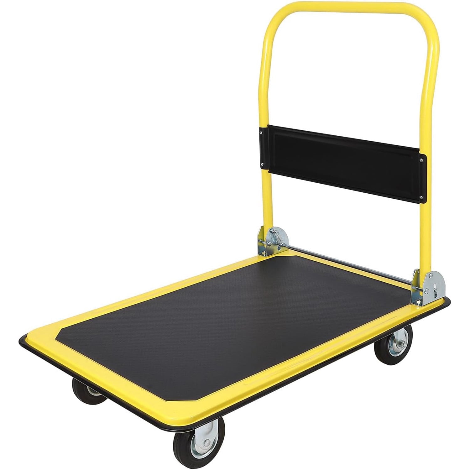 Roromall Foldable Platform Truck Heavy Duty Steel Flat Push Dolly with ...
